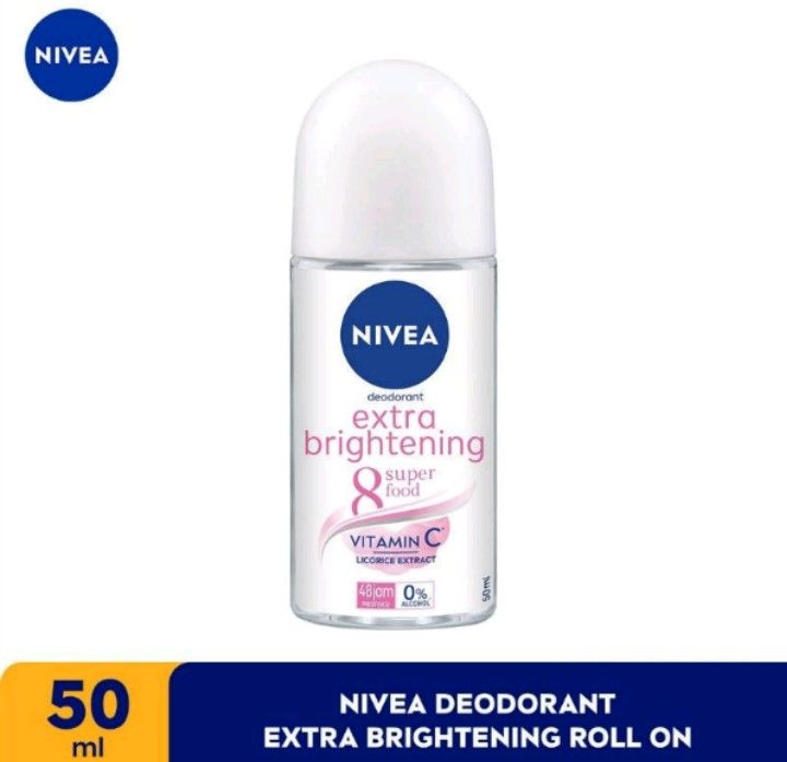 Nivea Deodorant Roll On Extra Brightening 50 Ml | Lazada Indonesia