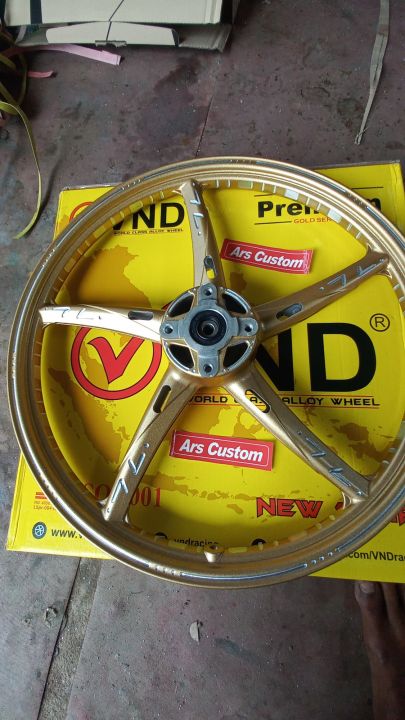 velg vnd gold. 120ring 17 vowak custom (balap drag bike ) | Lazada ...