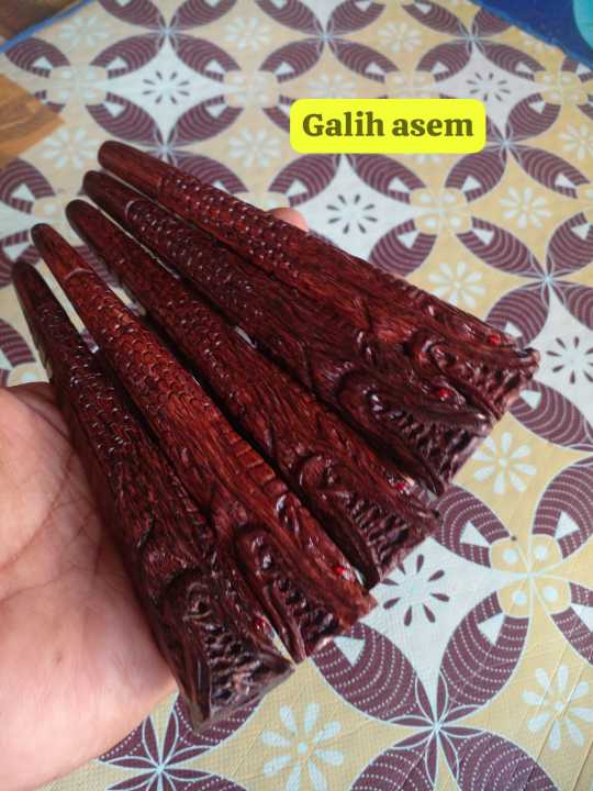 Once Pipa Kayu Galeh Asem Motif Naga | Lazada Indonesia