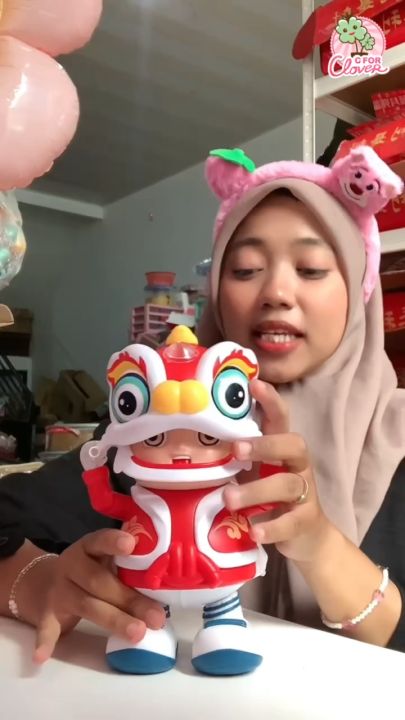 CUTE BOY BARONGSAI DANCING boneka imlek sincia barong liong joget dance ...