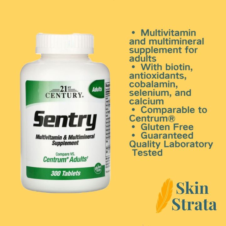 21st Century Sentry Adult Multivitamin and Multimineral Supplement ...