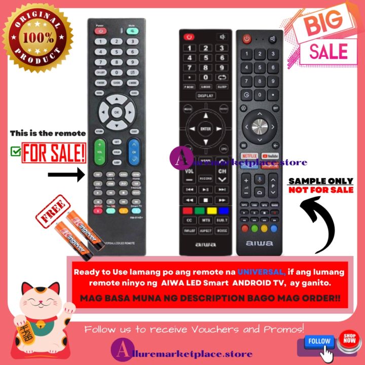 AIWA Ready to Use Universal TV Remote for AIWA SMART LED TV #1| Read ...