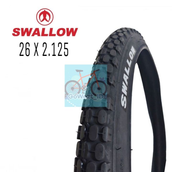 Ban Luar Sepeda Ukuran 26 x 2.125 Swallow Deli Tire S-146 Hitam MTB Gunung | High Quality ...
