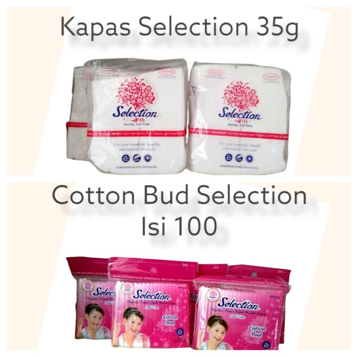 KAPAS SELECTION 35 GRAM / COTTON BUD ISI 100 PCS | Lazada Indonesia