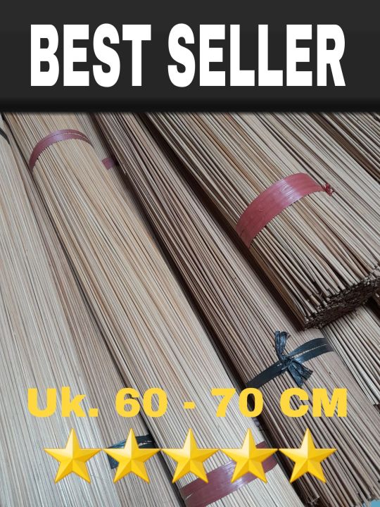 Ruji Sangkar 1 ikat lidi bambu 3mm Panjang 60-70cm isi 900+ jeruji kandang burung berkualitas ...