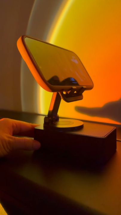 Vicky ลำโพงบลูทูธ WJ-S1S ขาตั้งโทรศัพท์มือถือลำโพงบลูทูธพร้อมแบตสำรอง 3-in-1 หมุนและพับเก็บได้ ...