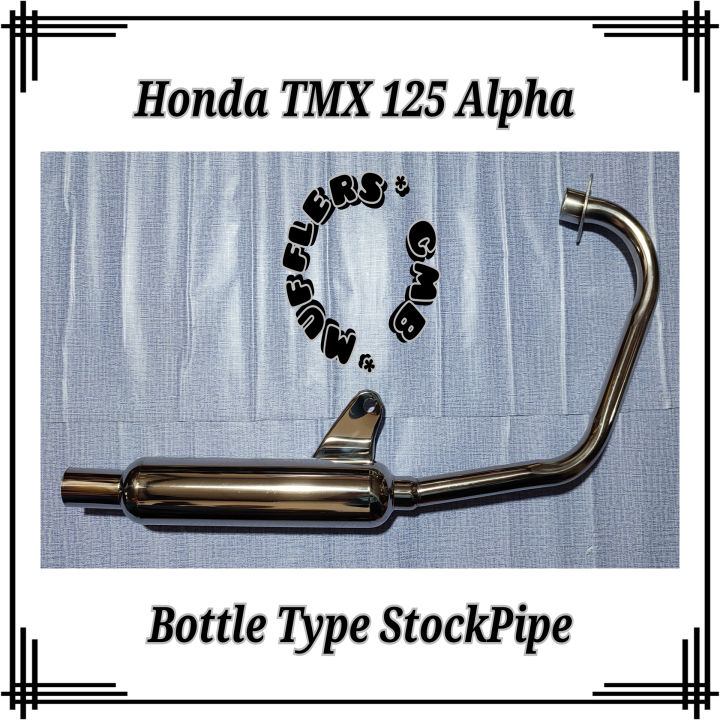 Honda TMX 125 Alpha - StockPipe - Bottle Type - Stainless - Muffler ...