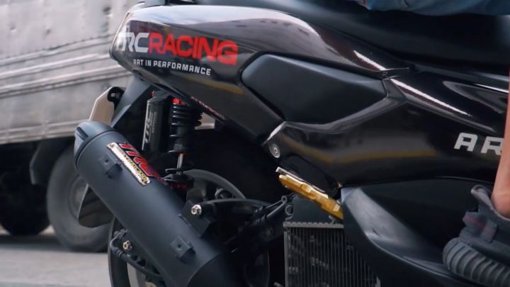 TRC Racing Power Pipe Yamaha NMAX v1 Muffler Exhaust with Removable ...