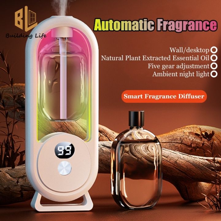 Wall Mounted Digital Display Air Freshener Aroma Diffuser Essential Oil ...