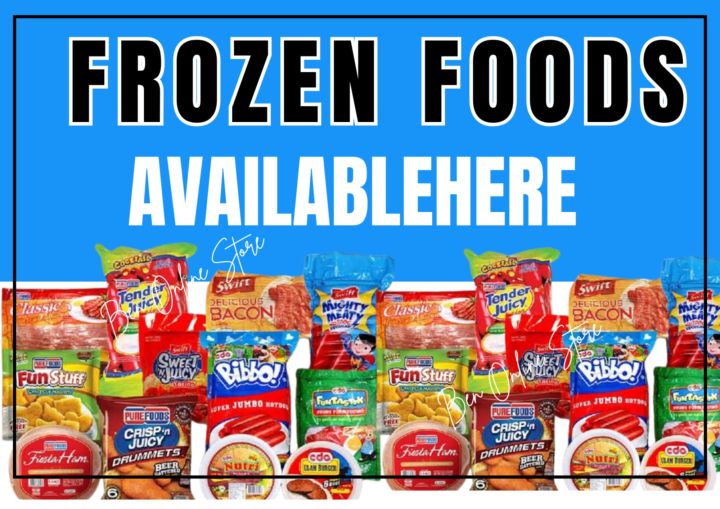 FROZEN FOODS SIGNAGE, STORE SIGNAGE, STORE SIGN LAMINATED/ PVC A4 ...