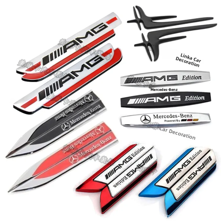 Mercedes-Benz Logo Stickers for Leaf Board Side Markings GLC260 Tail ...