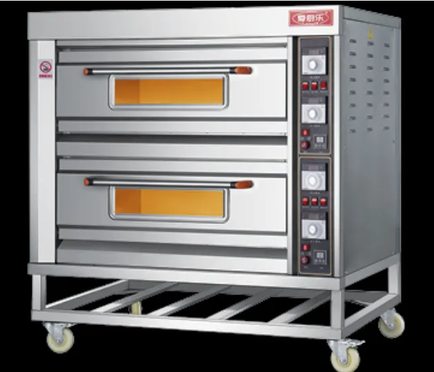 Large Capacity Commercial Oven Automatic 2 Layers 4 Pans Baking Pizza Bread Oven Love Kitchen ...