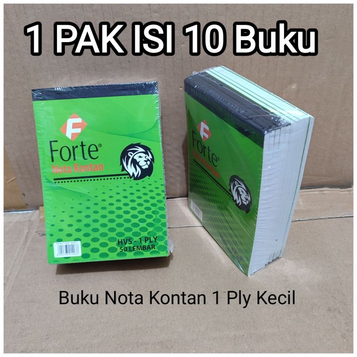 1 Pak Nota Kontan 1 Ply Kecil isi 10 Buku FORTE | Lazada Indonesia