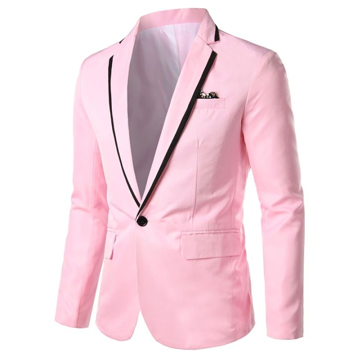 Jas pria putih variasi hitam / Jas formal putih / jas blazer pria ...