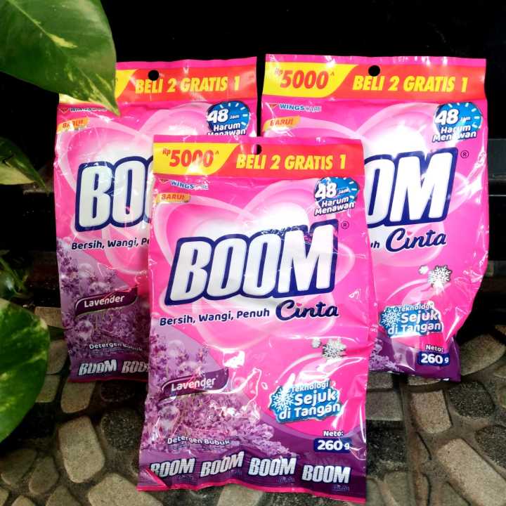 DETERJEN BOOM BELI 2 GRATIS 1 260gr | Lazada Indonesia