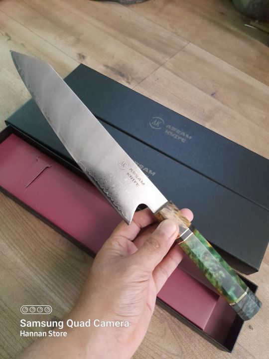 Pisau Kiritsuke - Pisau Chef Jepang VG10 tahan karat Damascus Steel 67 ...