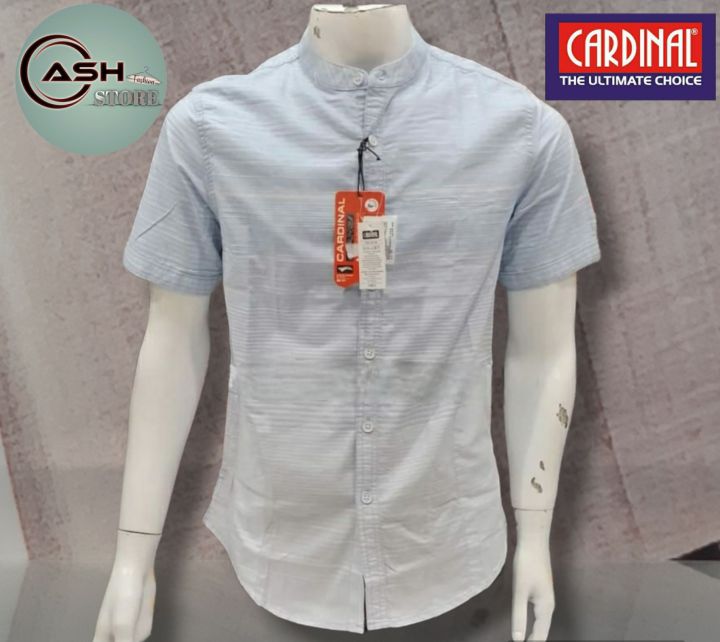 KOKO KEMEJA CARDINAL JEANS WARNA ABU MUDA PREMIUM TERBARU 2024 | Lazada ...