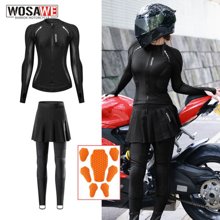 WOSAWE Women Motorcycle Armor Jacket Motocross Full Body Armor ...