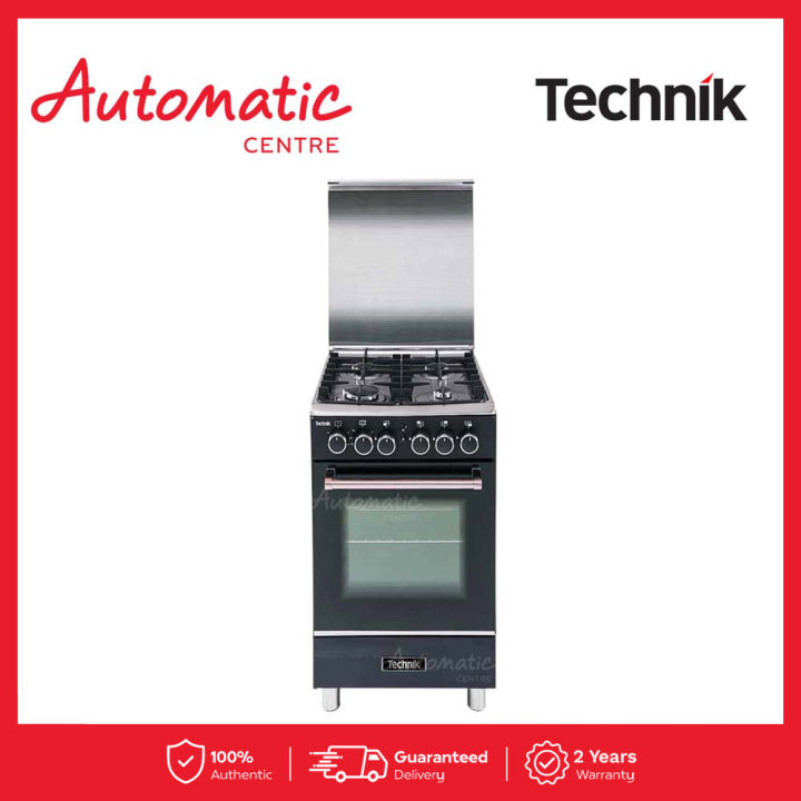Technik TFG5540CVMBC 50cm Cooking Range with 4-Gas Burner with 62L Gas ...