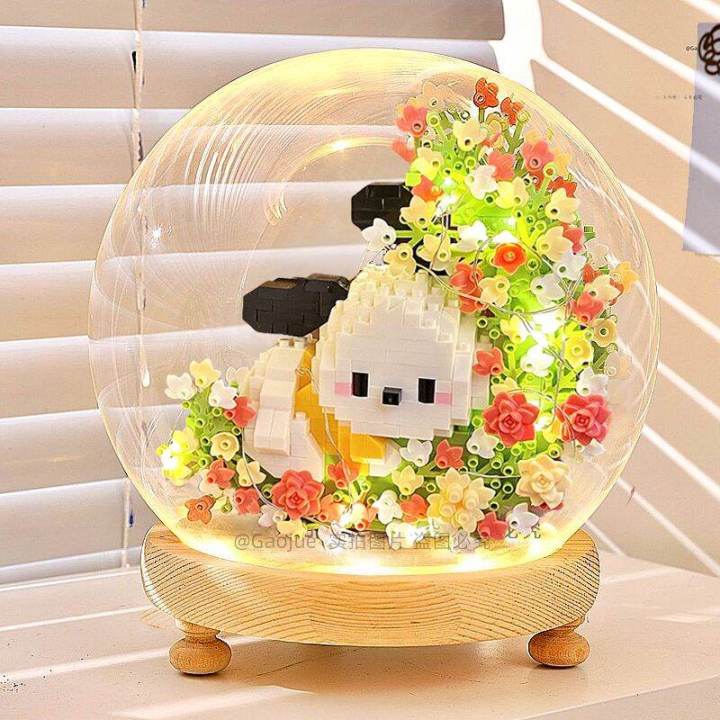 Miniature Puzzling Pet Dog Assembly Toy Educational Mini Particle Doggy ...