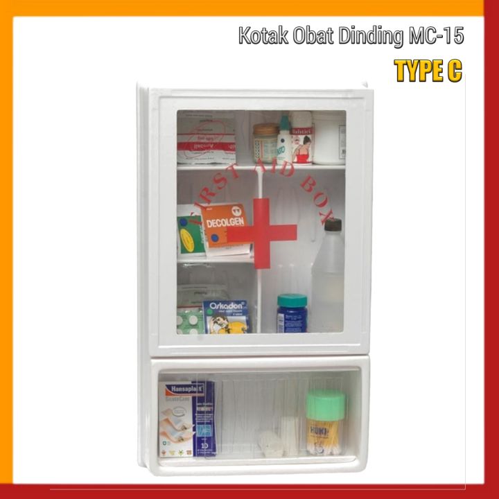 Kotak Obat P3K Dinding MC-15 Lengkap Dengan Isi Obat Type C - Kotak Obat P3k Type C Murah ...