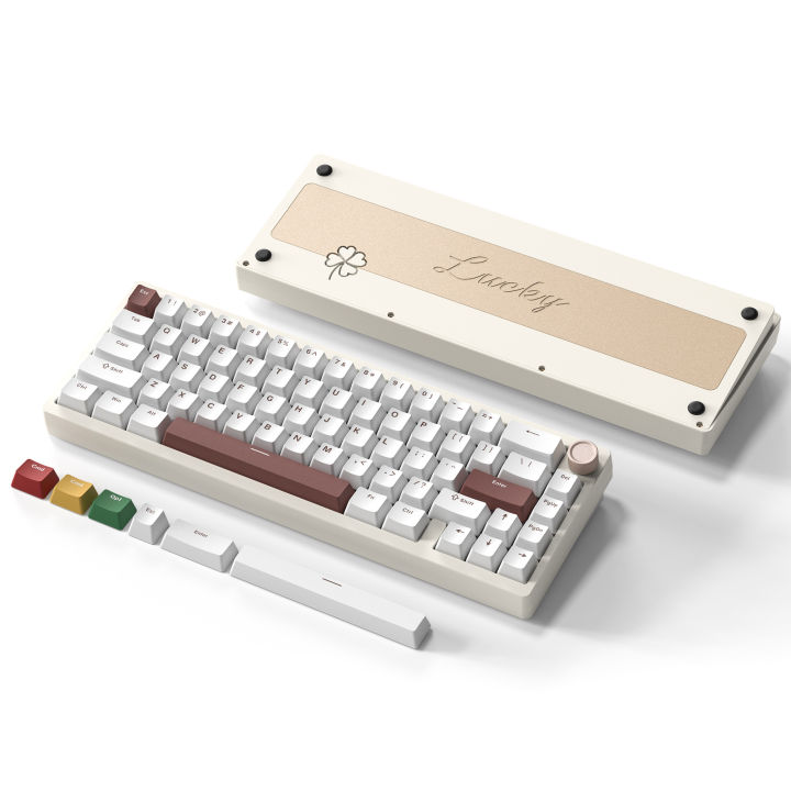 Womier Black SK65 65% Tri-Mode Aluminum Alloy Shell Hot Swap Gaming ...