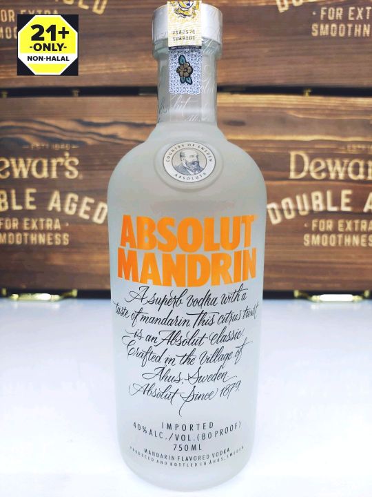 Absolut Vodka Mandarin 750ml 💯 Original Ready Stock | Lazada