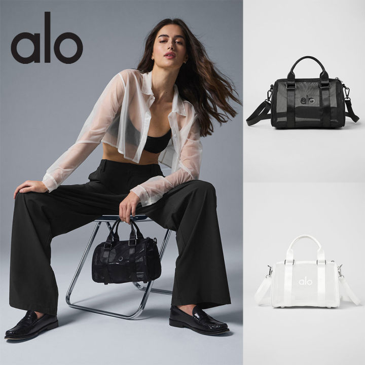 Alo Transparent Mesh Travel Bag Women's Large Capacity Shoulder ...