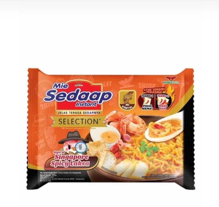 Mie instan Sedap rasa Singapore spicy laksa | Lazada