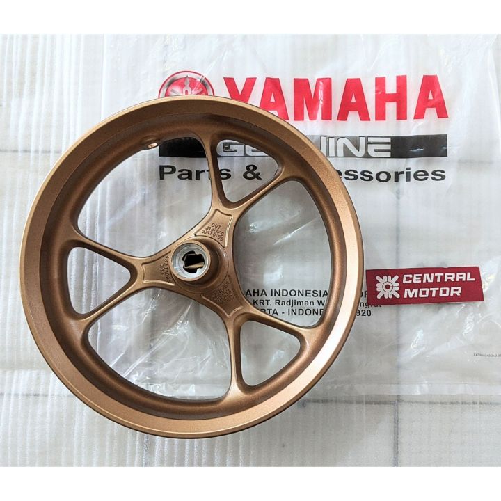 RODA VELG PELEK PALEK DEPAN NEW NMAX NEW GOLD EMAS ORIGINAL ASLI YAMAHA ...