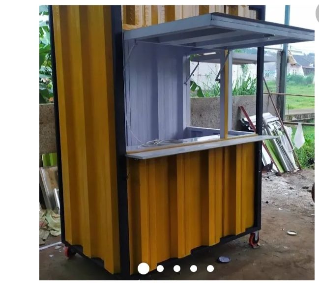 Booth Container 1 Jendela depan plus Roda | Lazada Indonesia