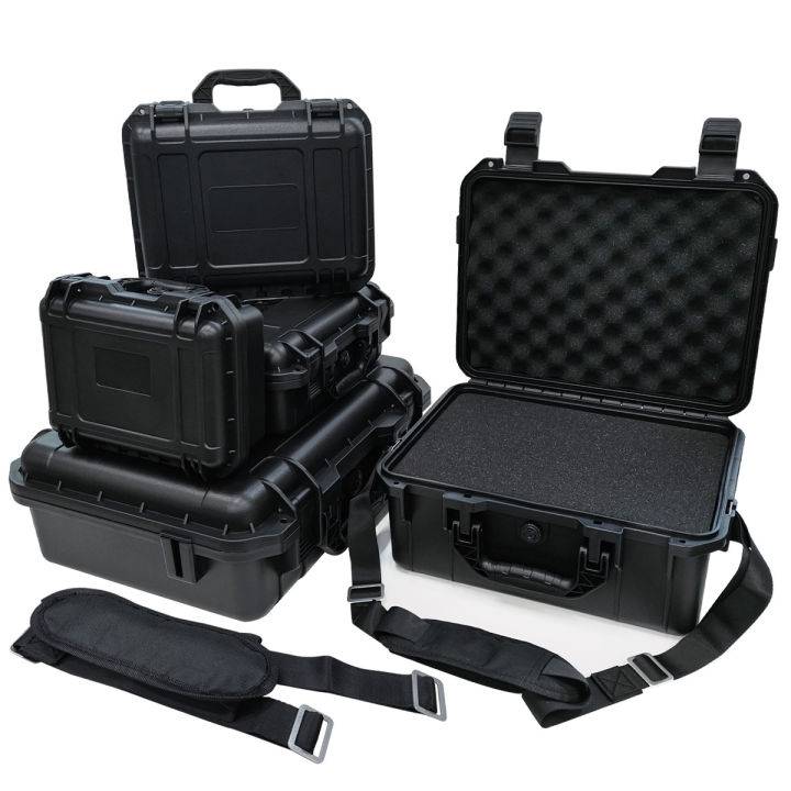 Equipment Hard Case with Pre-cut Sponge and Single Crossbody Strap, for ...