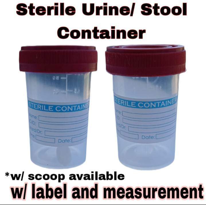 Sterile Urine/ Stool Container (Individually pack)w/ Label | Lazada PH