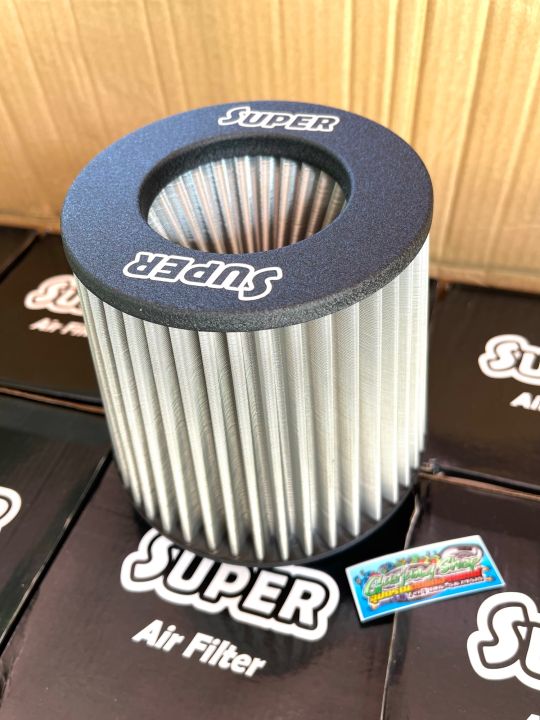 กรองอากาศ กรองเลส อย่างดี Super Air Filter (คอปรับได้ 3-4 นิ้ว ...