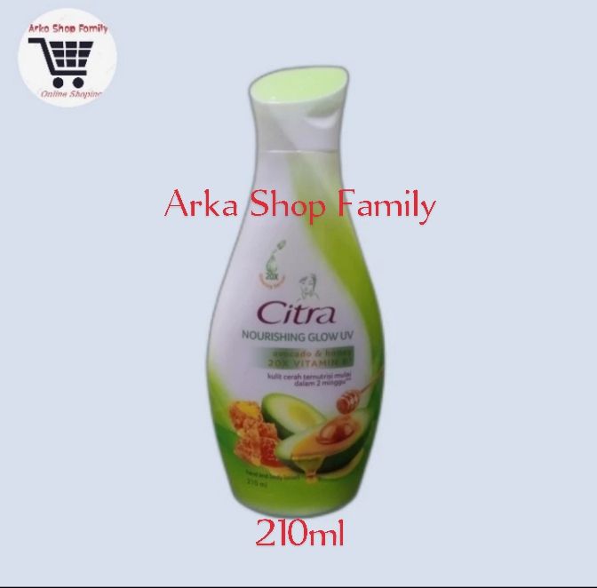 CITRA Body Lotion Nourishing Glow UV Avocado Honey 210ml 20x Vitamin E ...