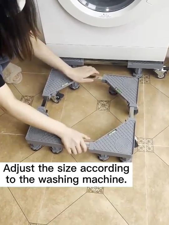 FEILI Washing machine base rack removable universal wheel shelf ...
