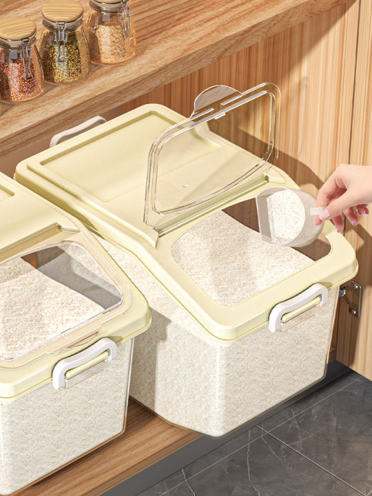 Food Grade Sealed Storage Box Kitchen Use Grain Storage Barrel Moisture ...