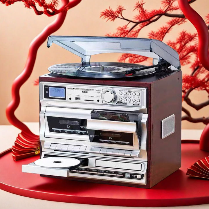 Vintage Bluetooth Turntable Record Player European Style Radio Old ...