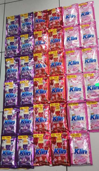 soklin cair 1 renteng 12sachet random | Lazada Indonesia