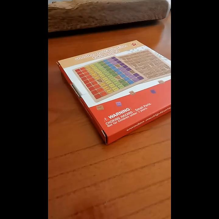 Multiplication Board Tabel Perkalian Kayu / Mainan Edukasi Montessori ...