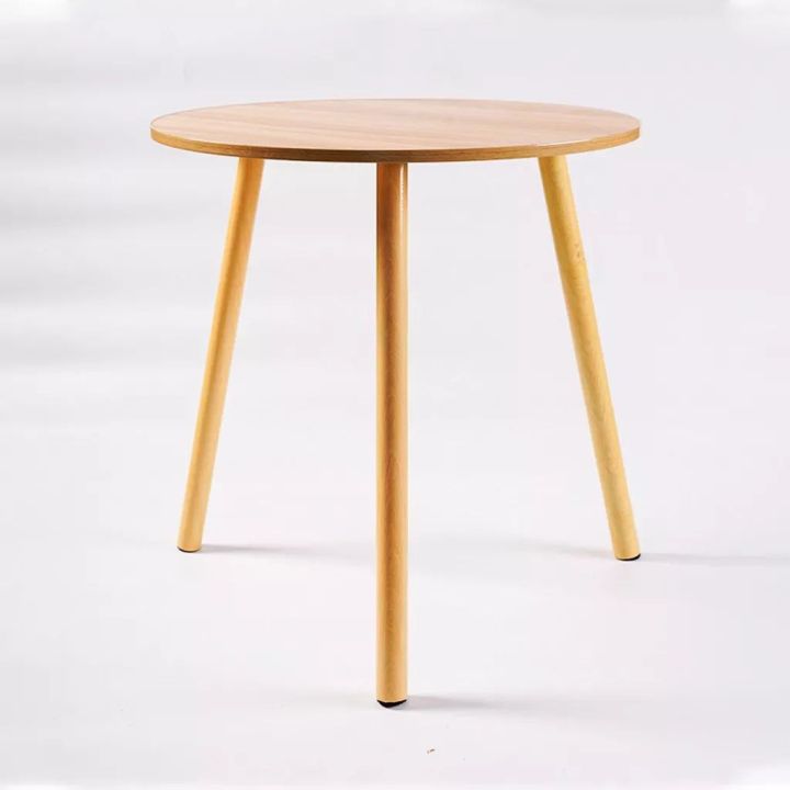 Meja Bulat Kayu Minimalis | Lazada Indonesia