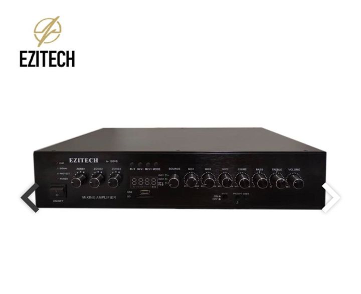 EZITECH A120VS 100V PA MIXING AMPLIFIER WITH 3 ZONE SELECTOR | Lazada