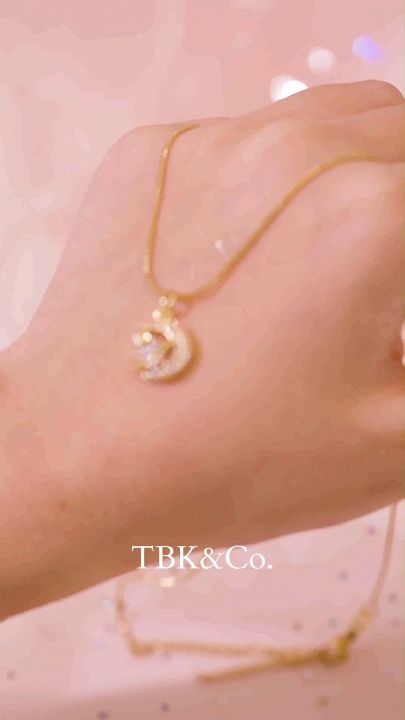TBK 18K Gold Hitagi Pendant Necklace Accessories jewelry for women ...