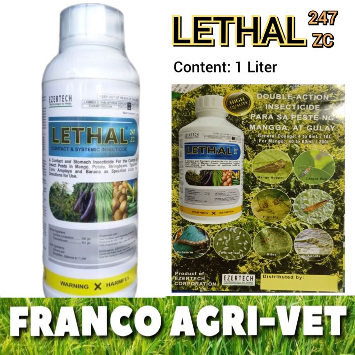 Lethal 247 ZC Insecticide by Ezertech ( 1 Liter ) | Lazada PH
