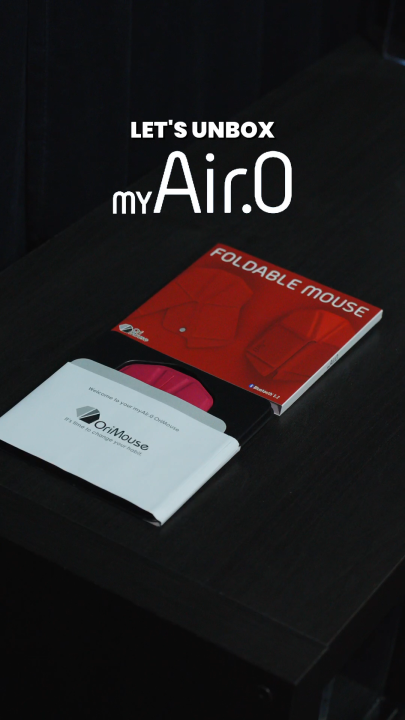 myAir.0 Bluetooth Foldable Origami Mouse (Mid Grey) - Cloth Textured Vegan Leather | Lazada ...