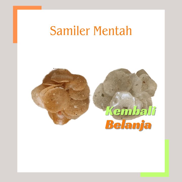 Samiler 100 Gram/ Samiler Mentah/ Kerupuk Samiler/ Kerupuk Mentah ...