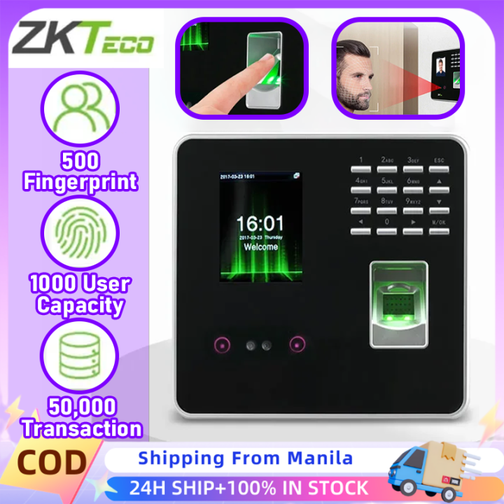 Zkteco Biometrics Time Attendance Machine Upgrade Office Time ...