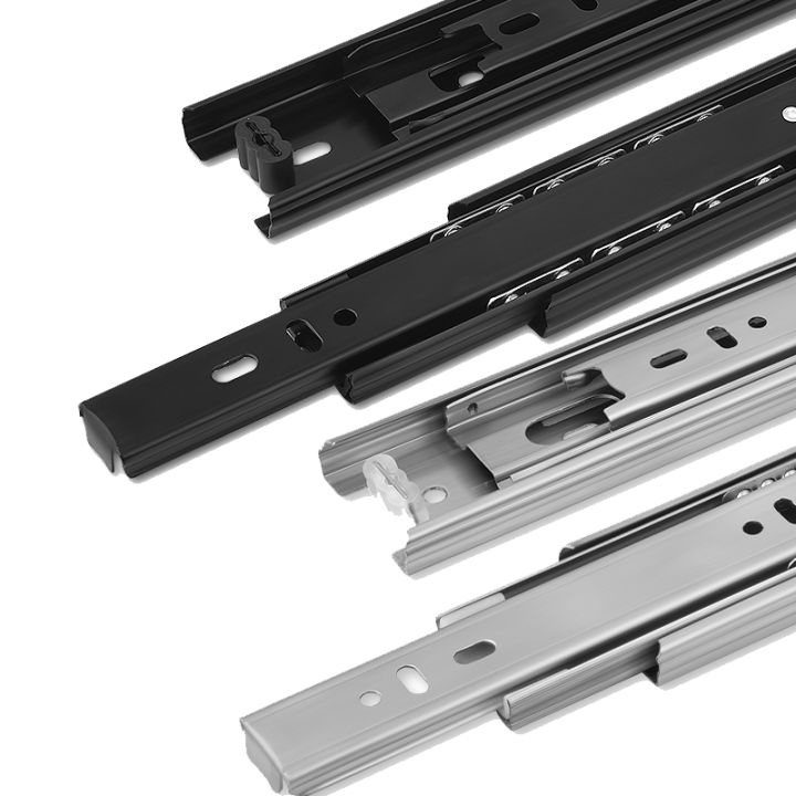 Drawer rail slide rail slide stainless steel cabinet thickened damping ...