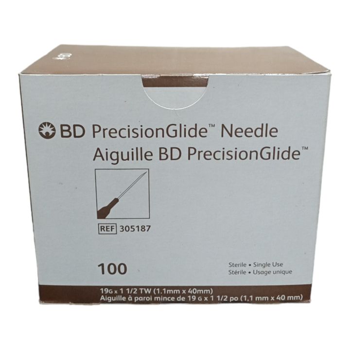 BD Needle G19 X1 1/2 TW (1.1mm x 40mm) | Lazada PH