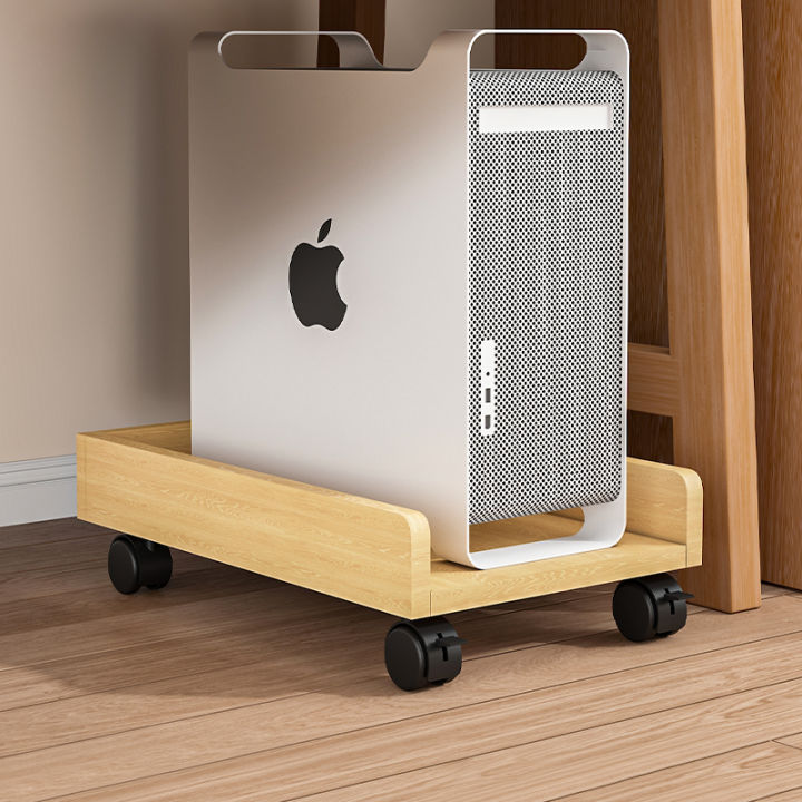 Host Bracket Desktop Computer Riser Cooling Tray Roller Skating Movable ...